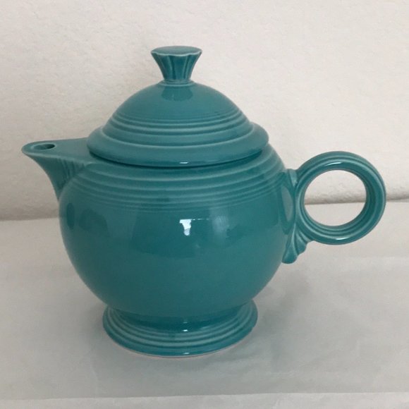 Fiestaware | Dining | Turquoise Fiestaware Teapot | Poshmark